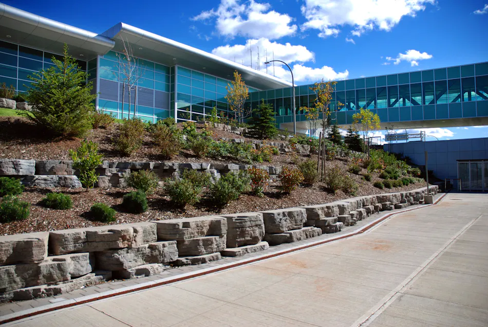 Rosetta Airport Retaining Walls Inspired By Wings