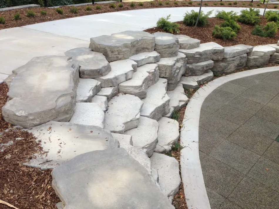 Rosetta Outcropping Wall Used For Very Special Playground