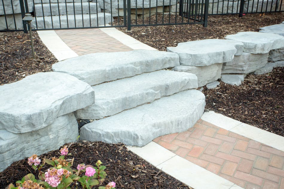Natural Stone Steps - Rosetta Irregular Steps