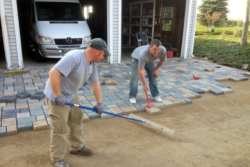 Rosetta Old Mission Pavers Make Stunning Driveway
