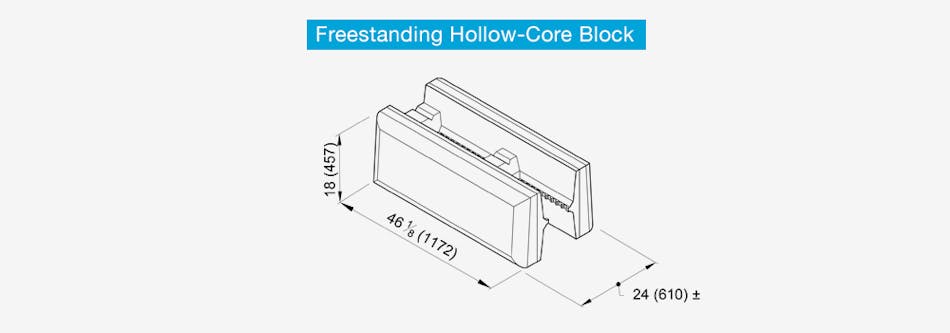 Freestanding Walls Built with Large Concrete Blocks | Redi-Rock
