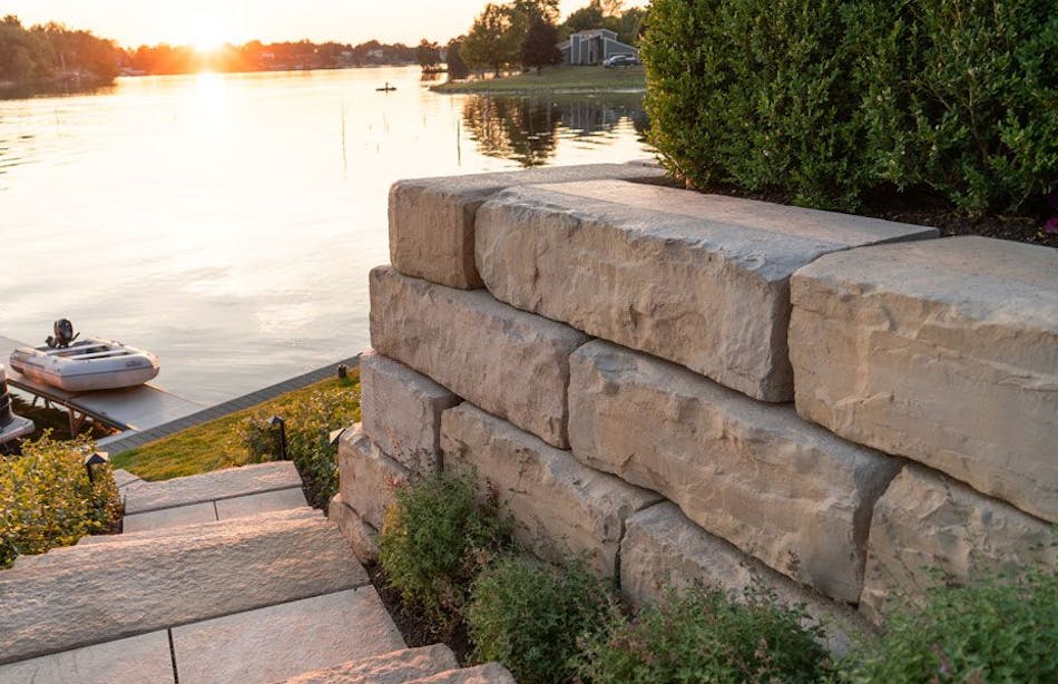 Large-Scale Contemporary Landscape Wall | Grand Ledge