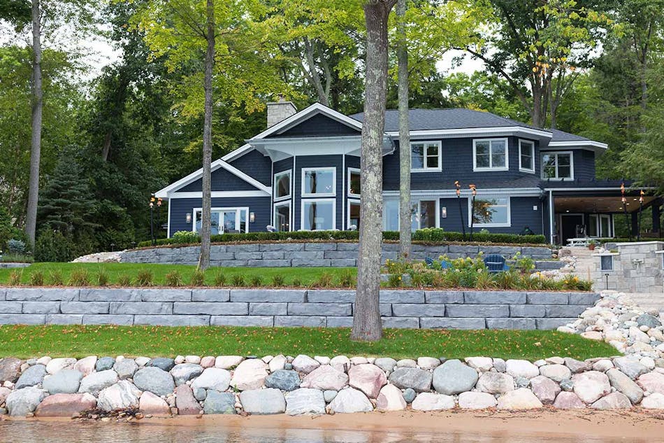 Large-Scale Contemporary Landscape Wall | Grand Ledge