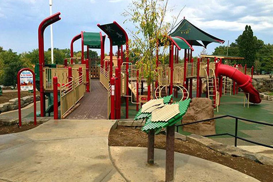 Rosetta Outcropping Wall Used For Very Special Playground